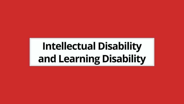 Difference between Intellectual Disability and Learning Disability (2025)